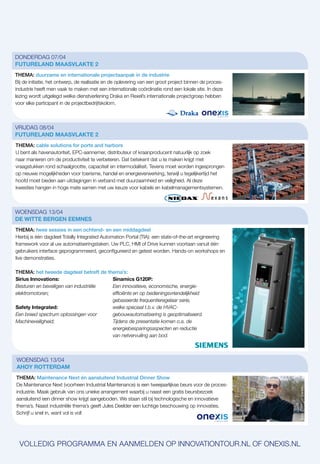 Innovation Tour Programma | PDF | Mechanical and Industrial Engineering Industry | Industries