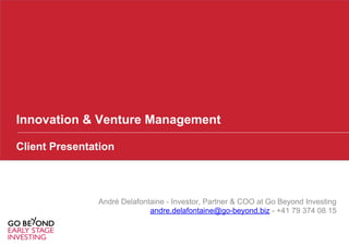 Open Innovation & Corporate Venturing - Corporate meet Startups as a source of Innovation | PDF