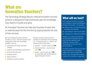 TSB Innovation Vouchers | PDF