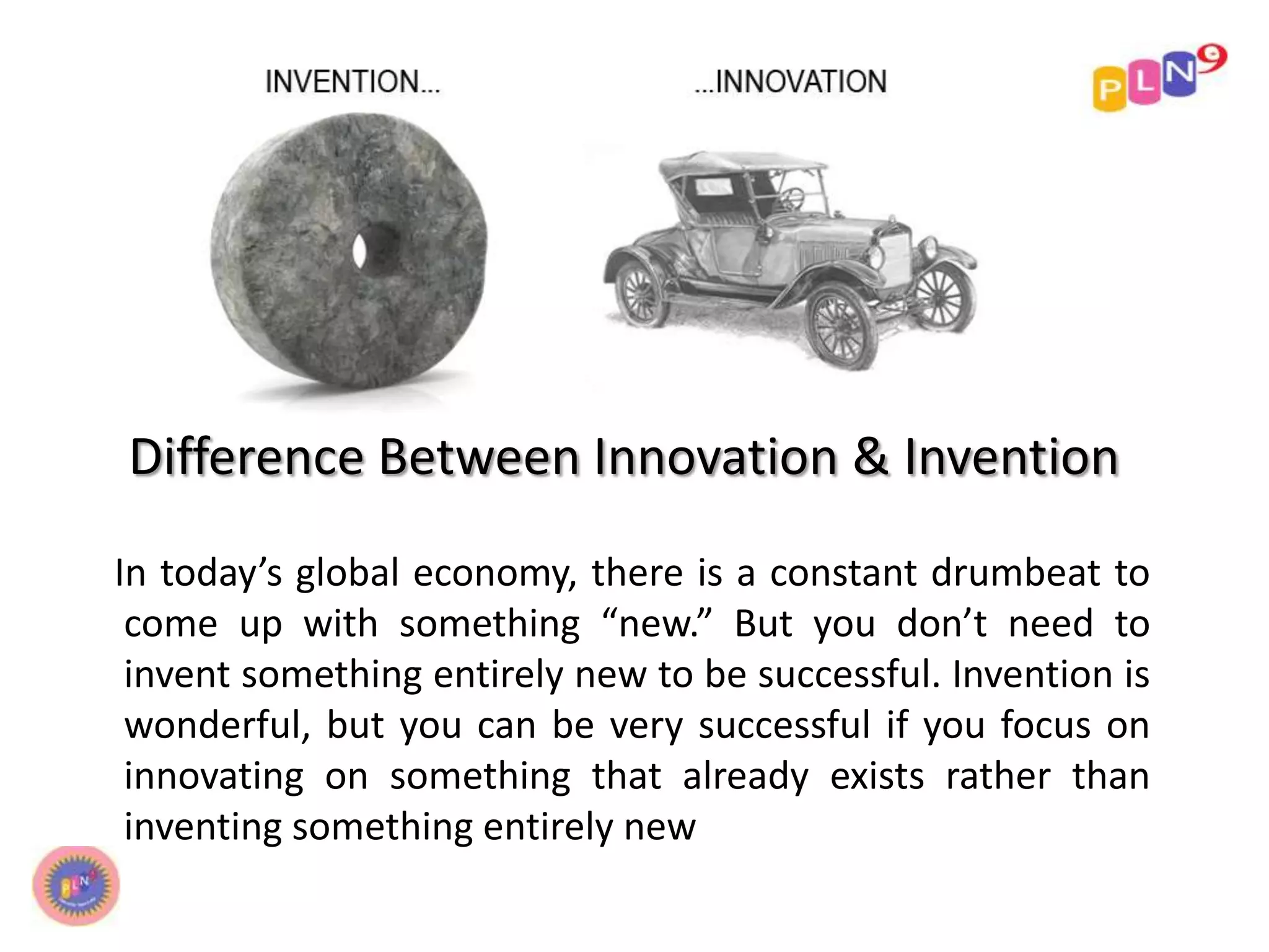 Innovation vs. Invention | PPTX