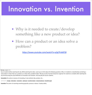 Innovation vs invention copy | PDF