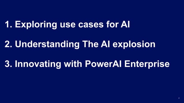 Innovations using PowerAI | PPT