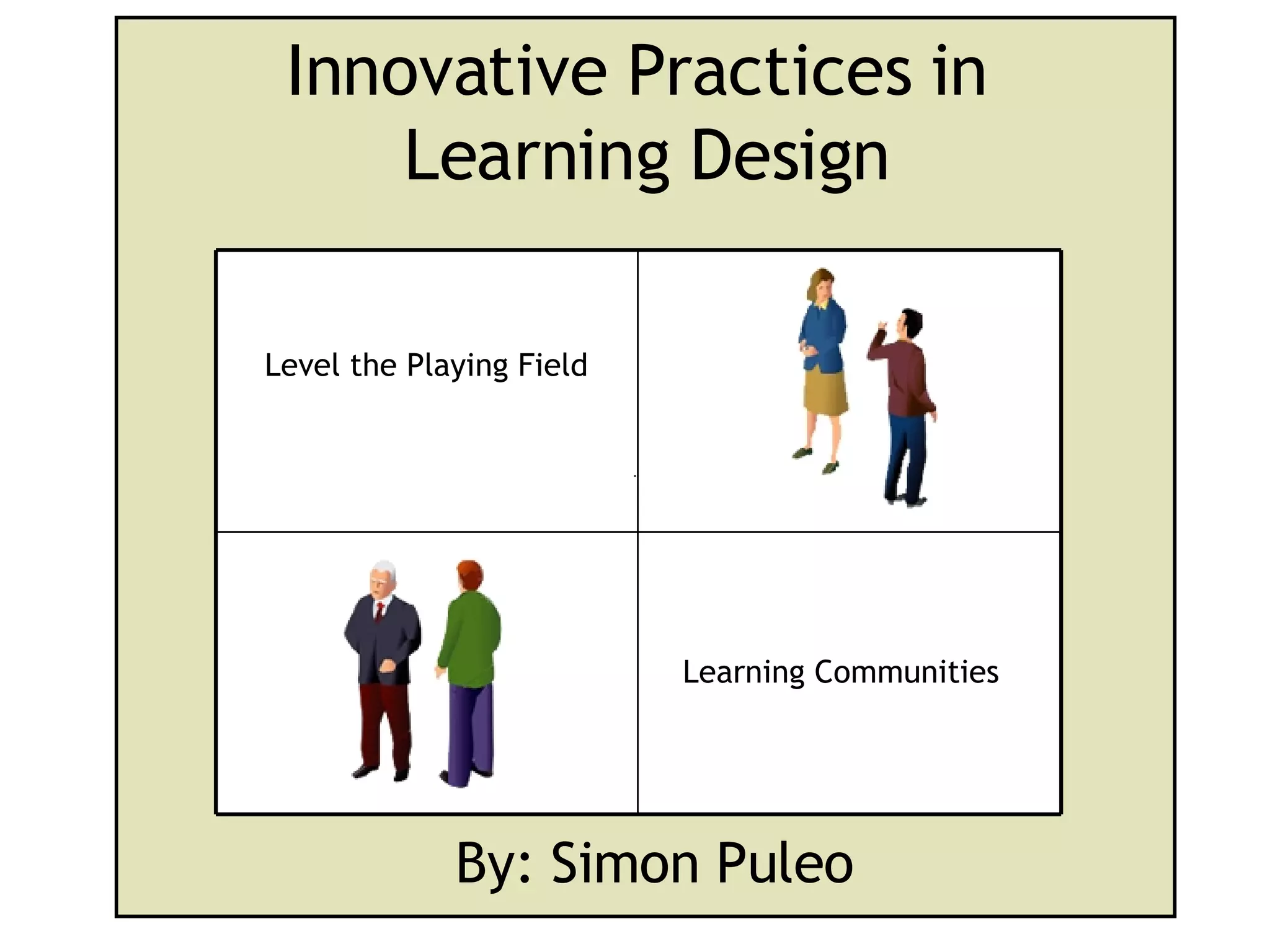 Innovative Practices in Learning Design | PPT
