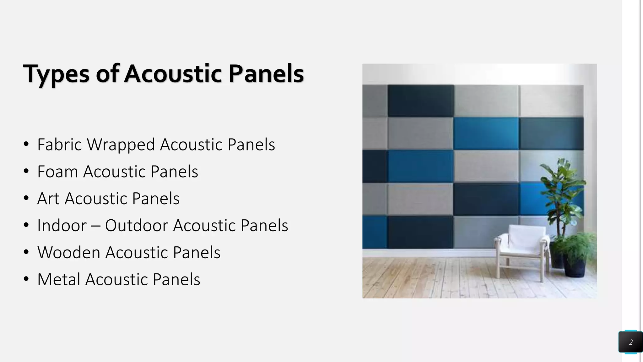 Innovative acoustic panels | PPT