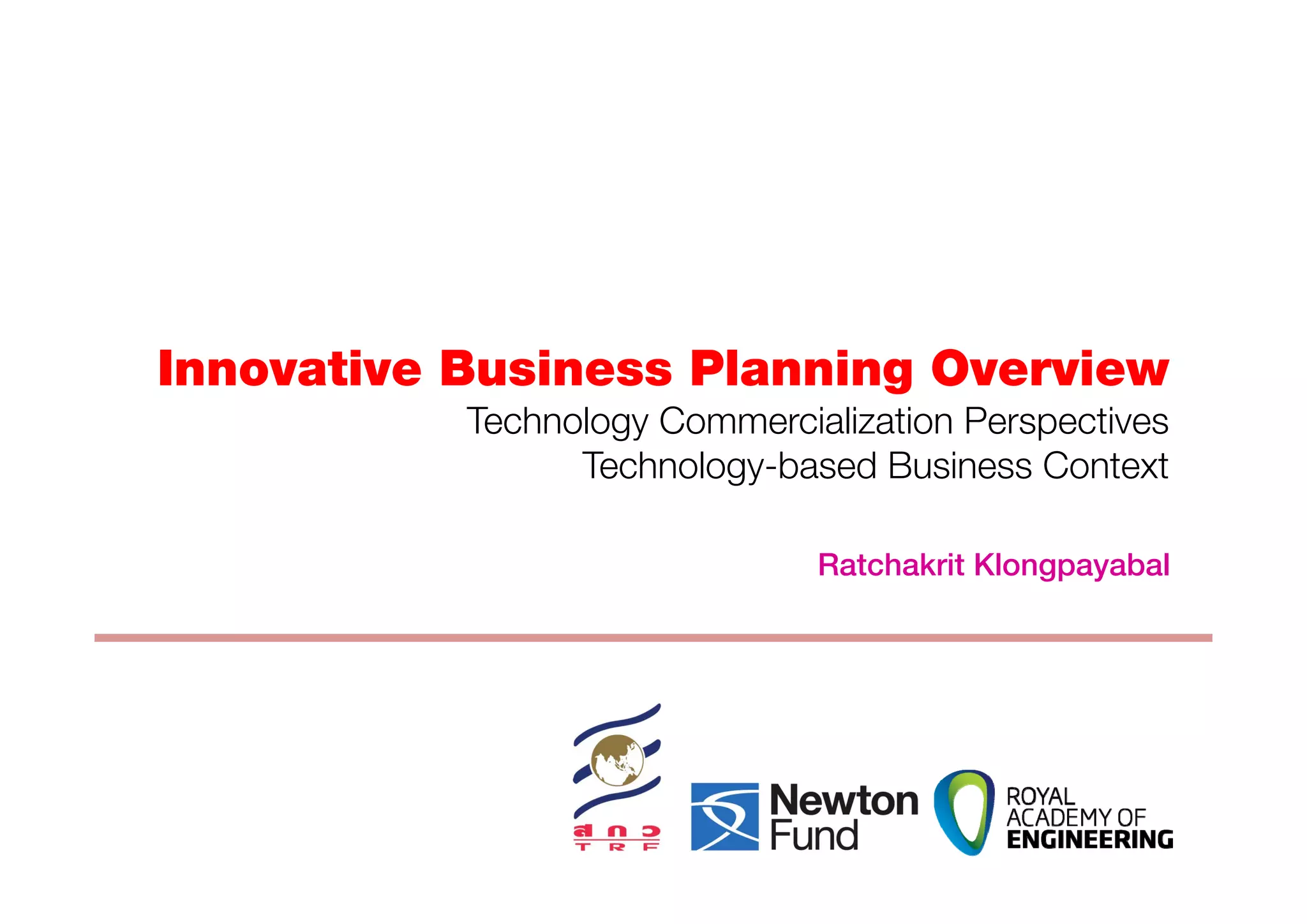 Innovative business plan overview | PDF