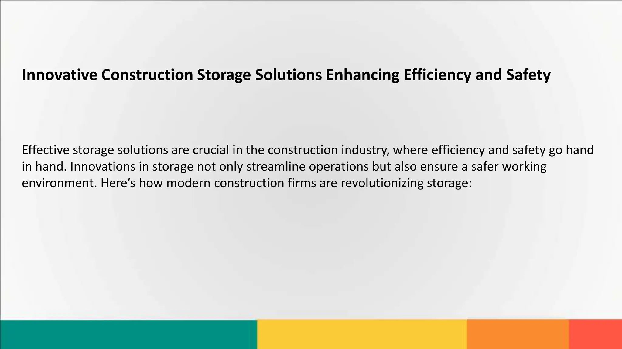 Innovative Construction Storage Solutions Enhancing Efficiency and ...