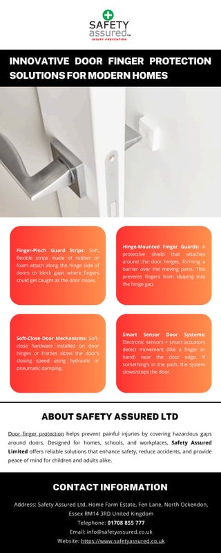 Innovative Door Finger Protection Solutions for Modern Homes | PDF
