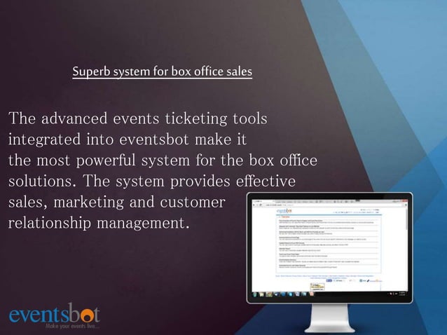 Innovative event ticketing system | PPT