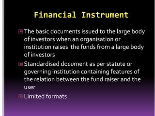 Innovative Financial Instruments | PPTX