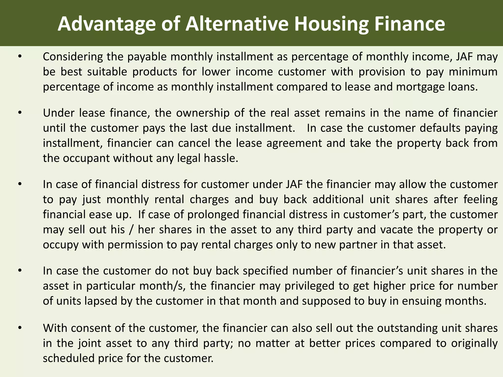 Innovative financial models to promote affordable housing | PPTX