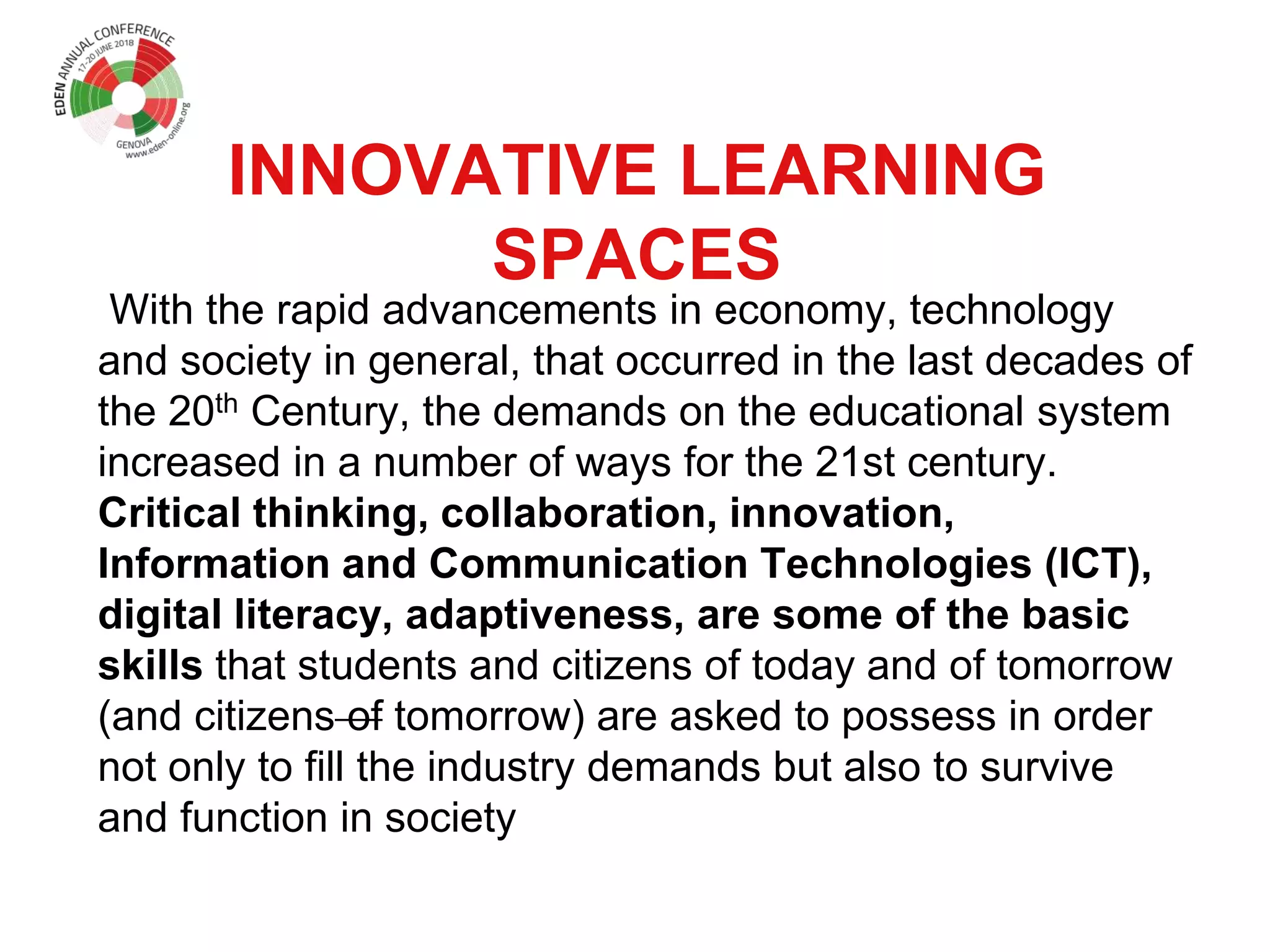 Innovative learning spaces ws ossiannilsson | PPT