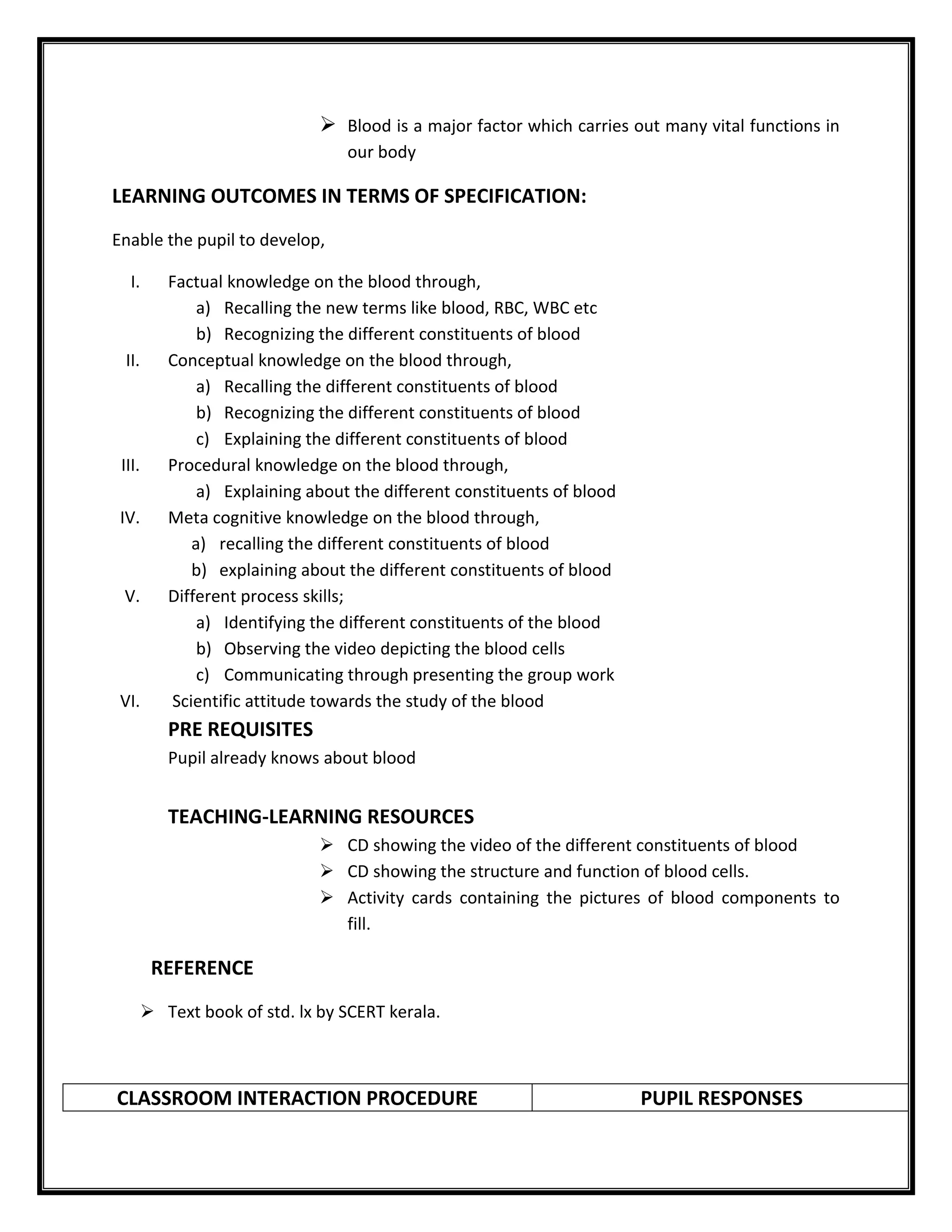 Innovative lesson plan | DOCX