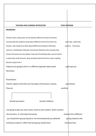 Innovative lesson plan-a card play on plant hormones | DOC