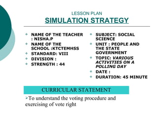 Innovative lesson plan | PPT