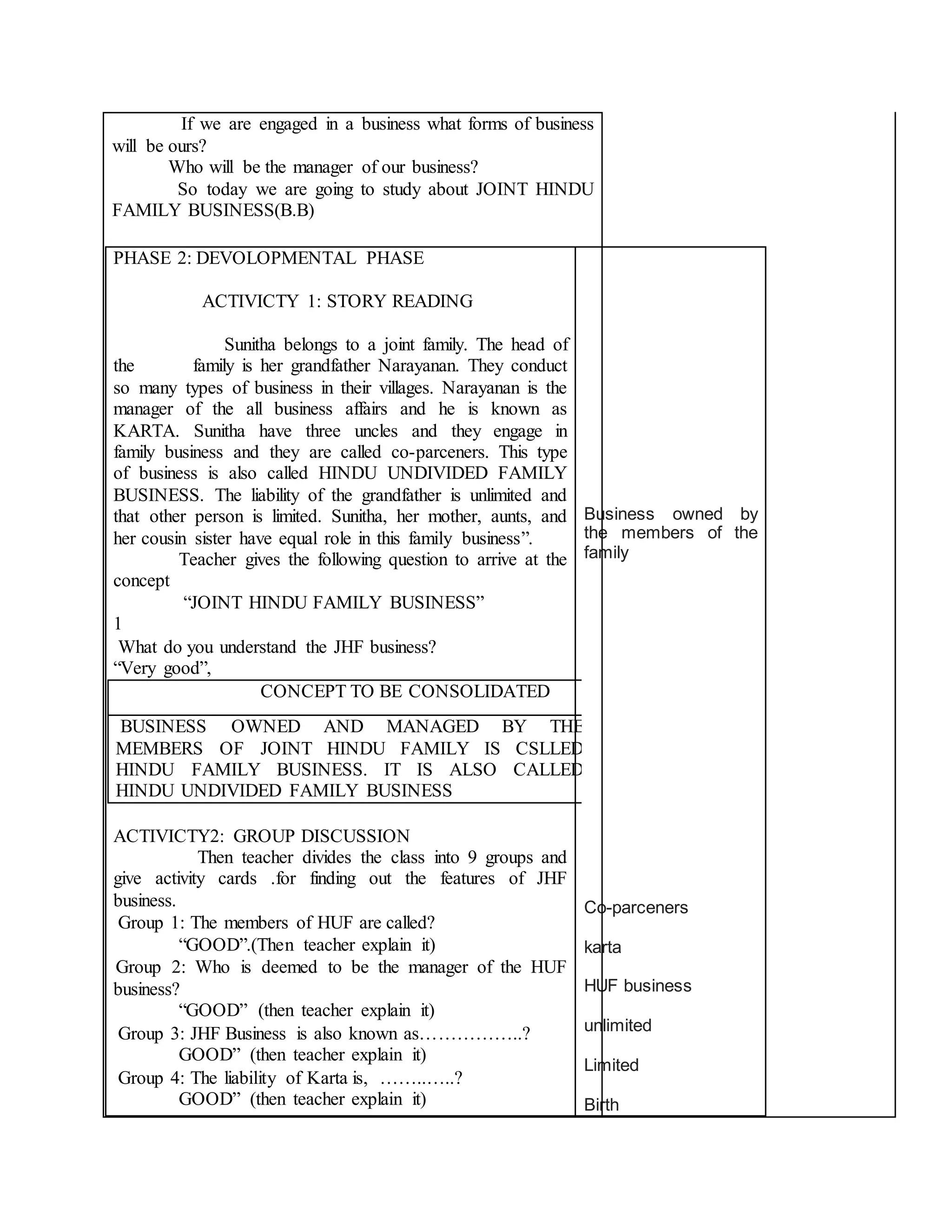 Innovative lesson plan | DOCX