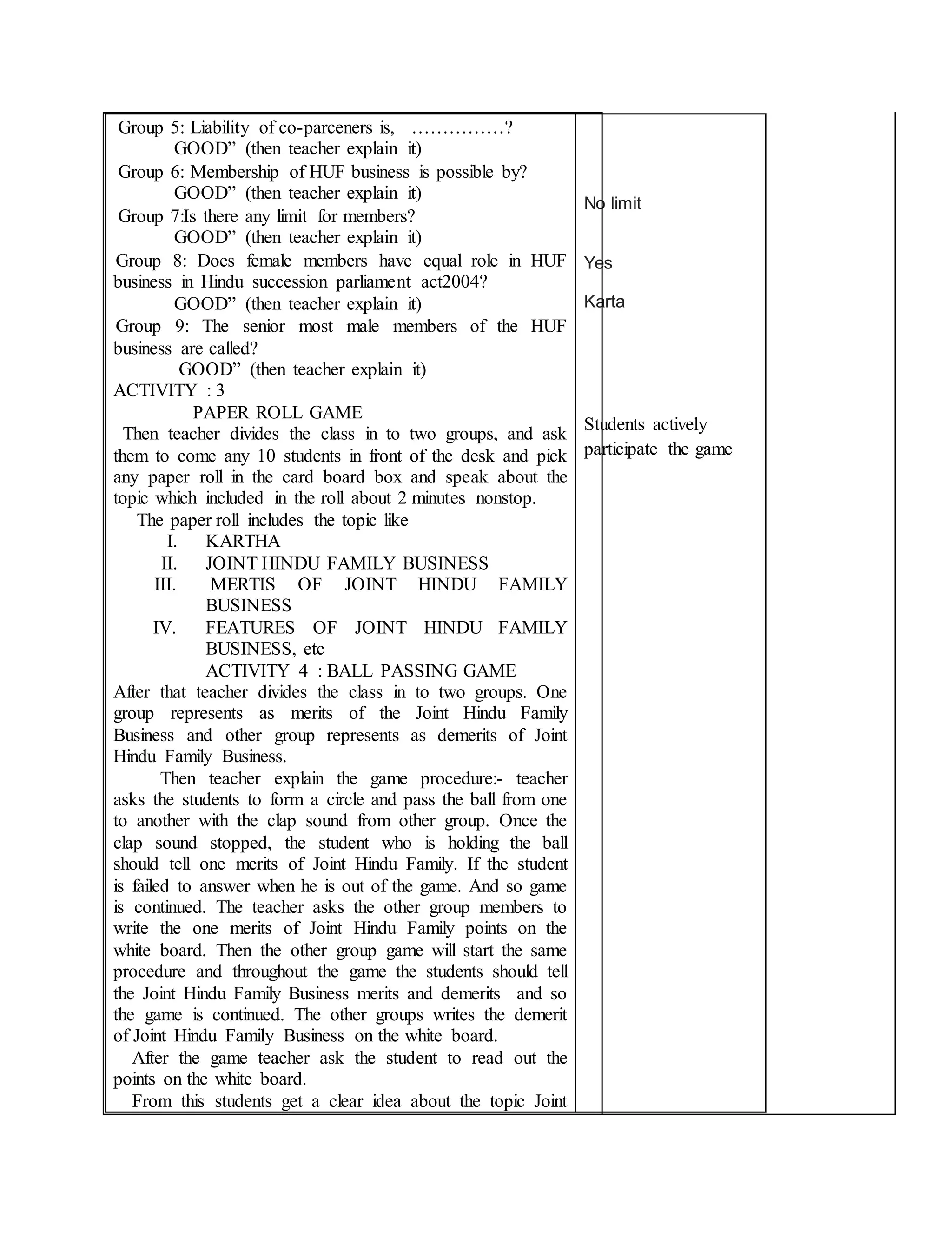 Innovative lesson plan | DOCX