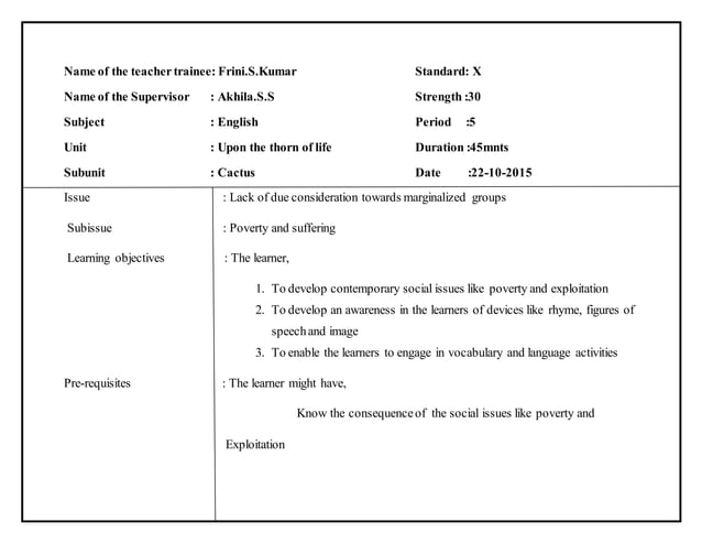 Innovative lesson template | DOCX