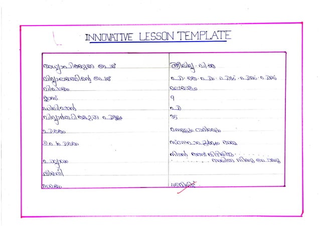 INNOVATIVE LESSON TEMPLATE | PPT