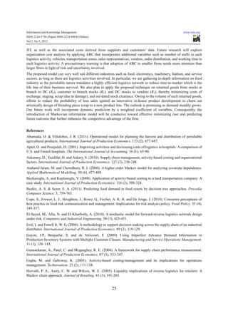 Innovative logistics management under uncertainty using markov model | PDF