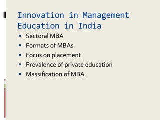 Innovative management education | PPTX