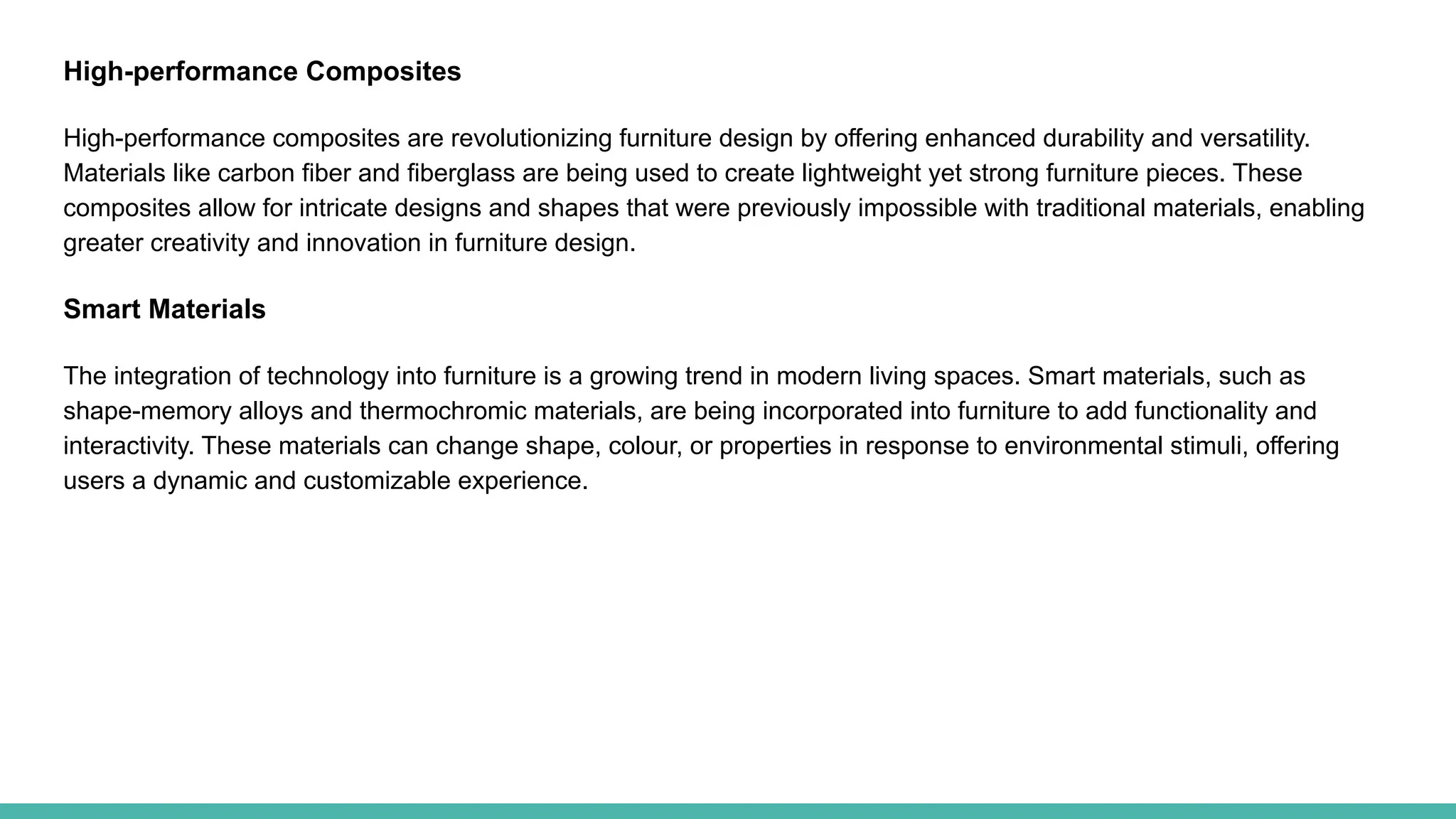 Innovative Materials in Furniture Design Revolutionizing Modern Living ...