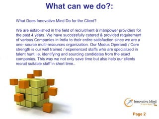 Innovative Mind PPt | PPT