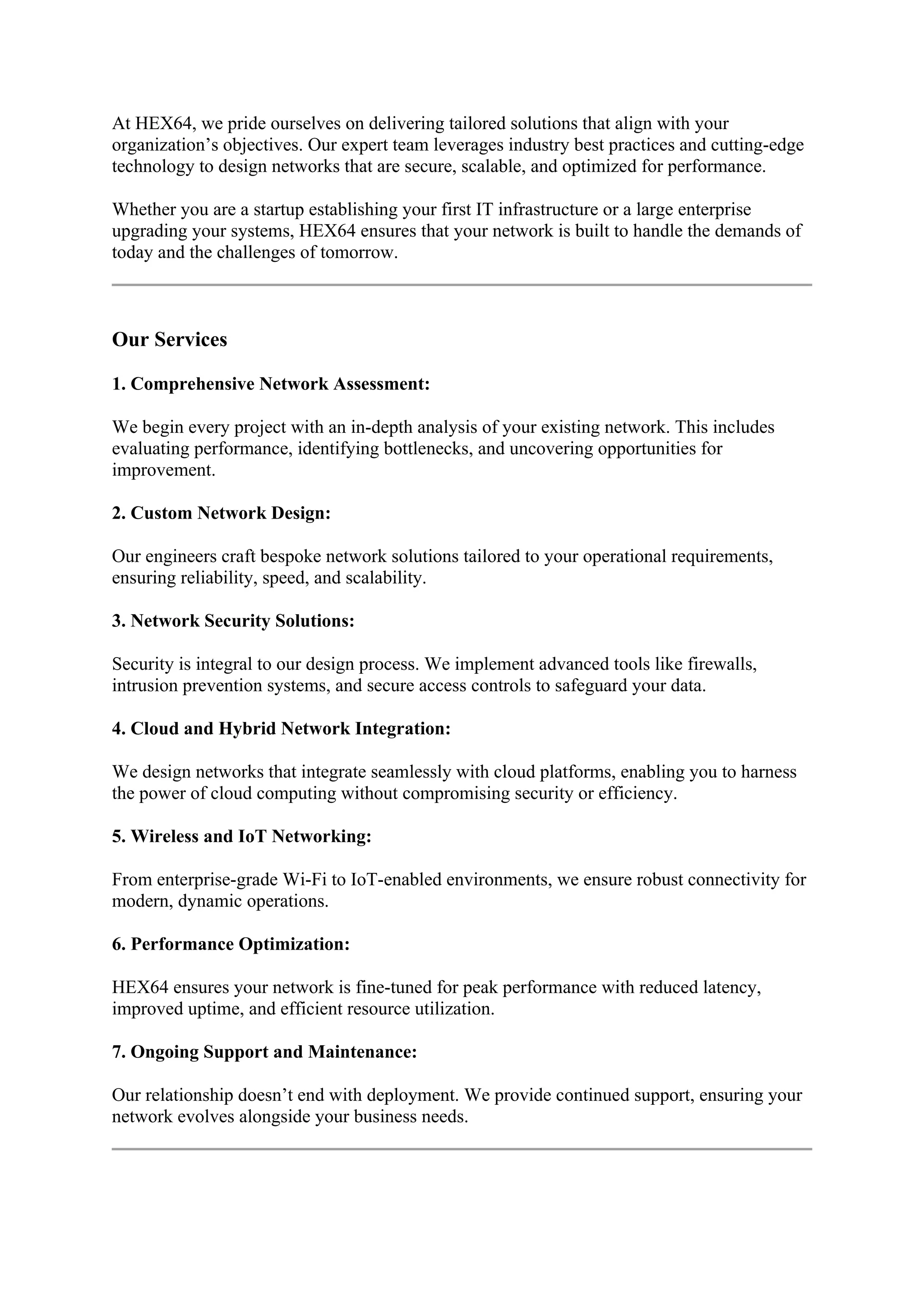 Innovative Network Infrastructure Design Consulting | PDF