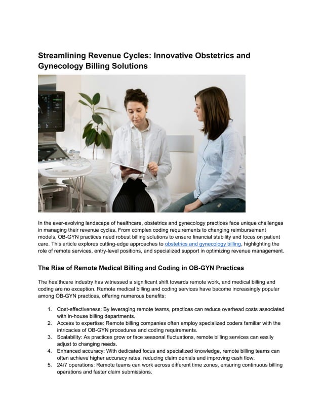 Innovative Obstetrics and Gynecology Billing Solutions.docx
