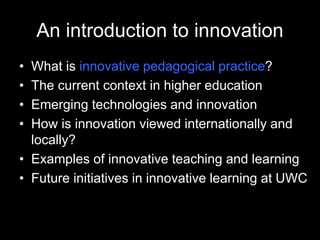 Innovative pedagogies | PPTX