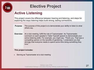 Innovative Planning Pathway Levels and Projects | PPTX