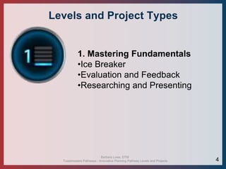 Innovative Planning Pathway Levels and Projects | PPTX