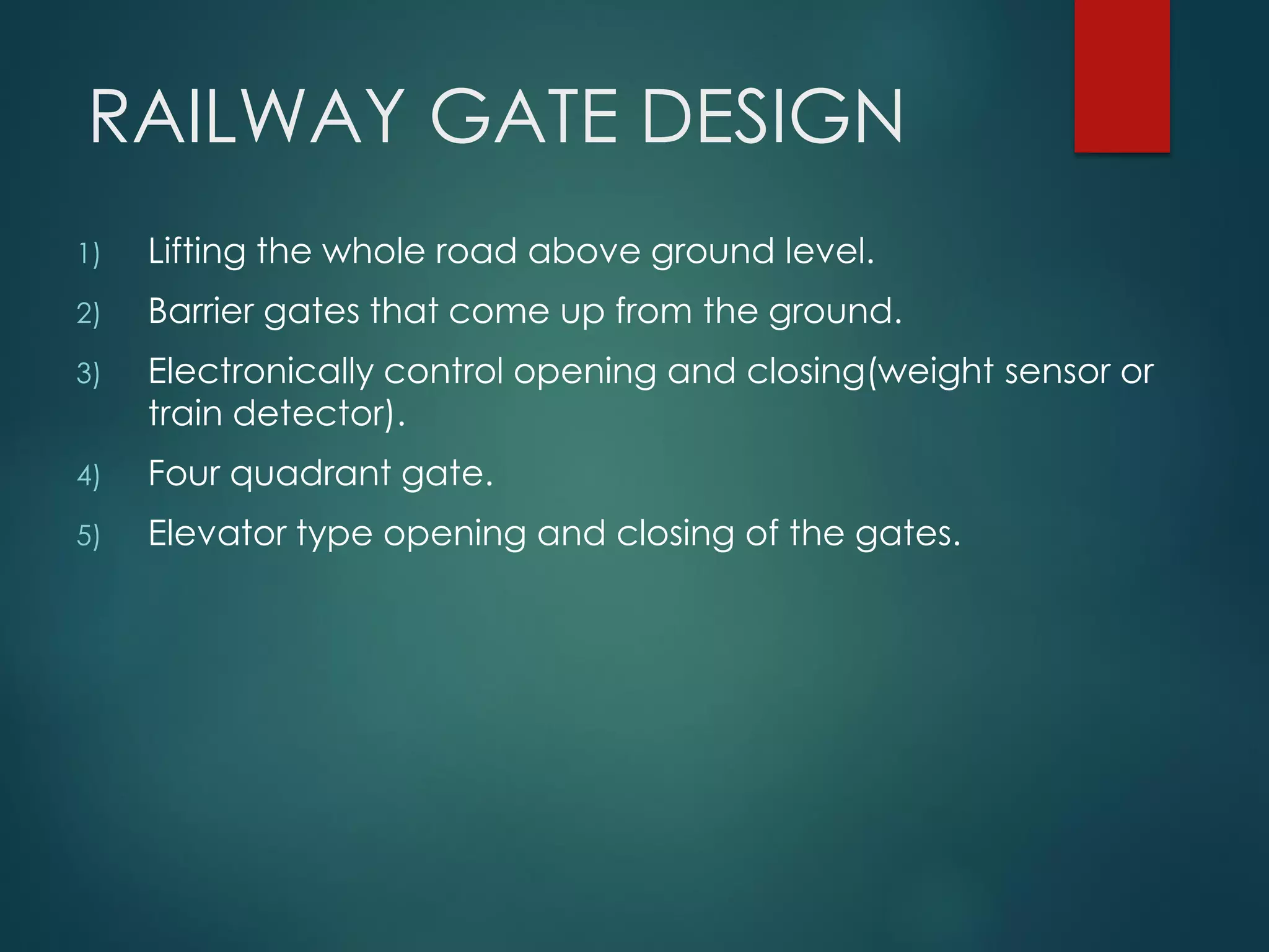Innovative railway crossing gate | PDF | Rail Travel | Travel Type
