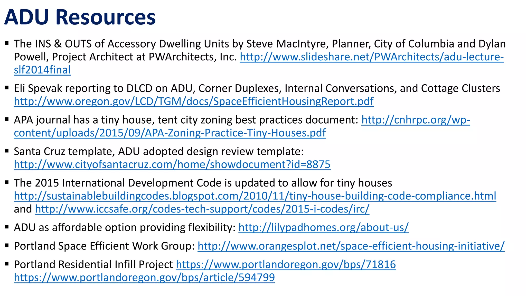 Innovative, smaller, space efficient housing types | PPTX