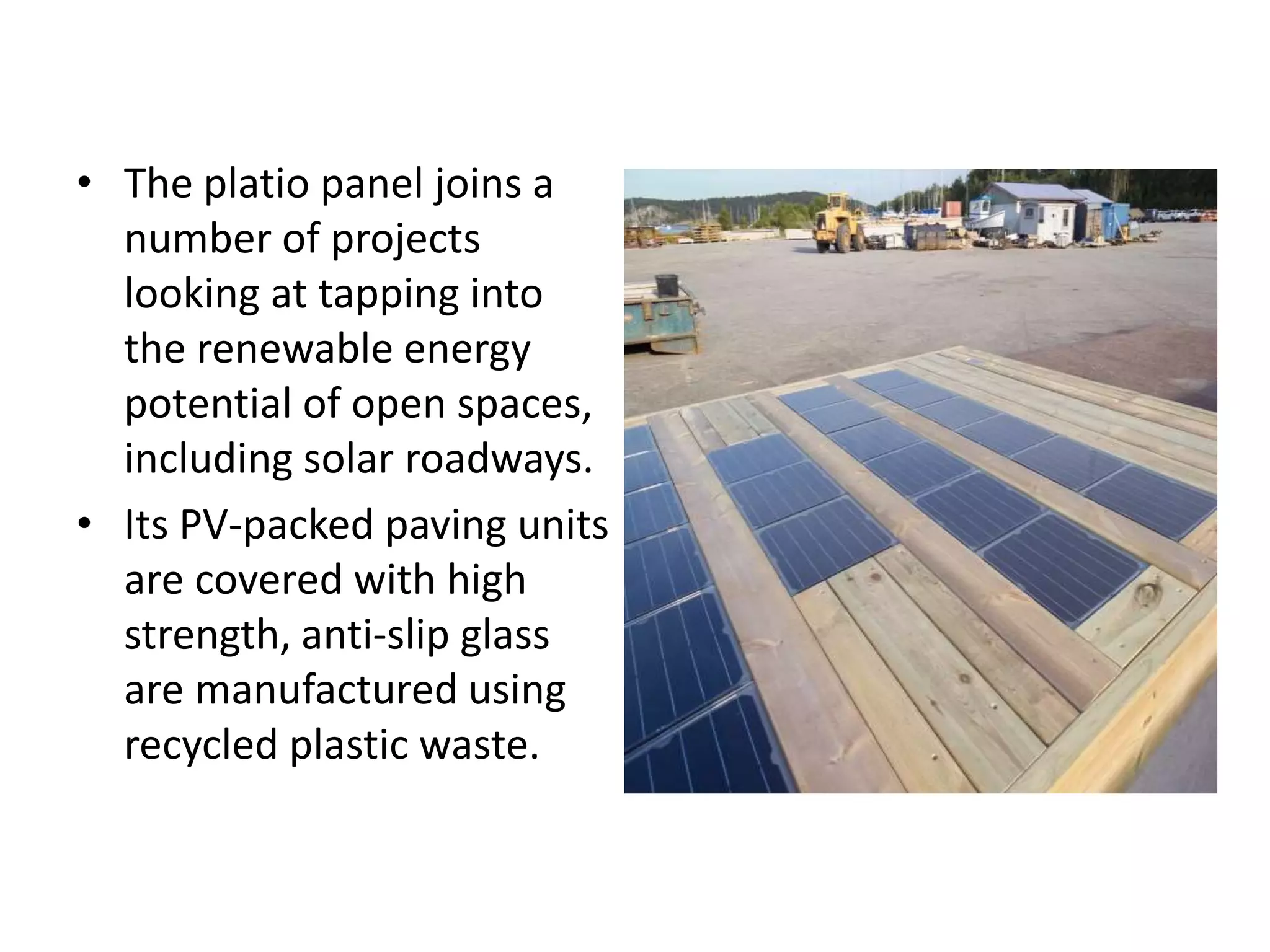 Innovative solar projects | PPTX