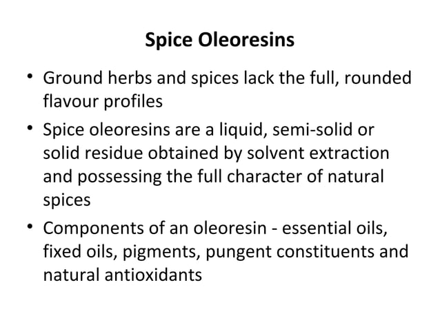 Advances in spice processing | PPT | Indoor Environmental Quality ...