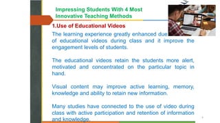 Innovative Teaching Methods and Qualities of a Good Teacher | PPT