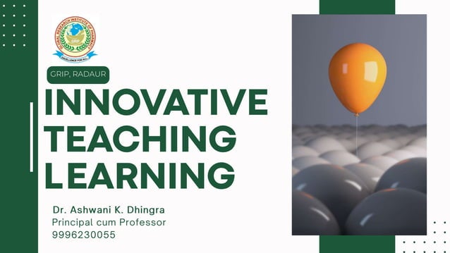 Innovative Teaching Learning Methodologies | PPT
