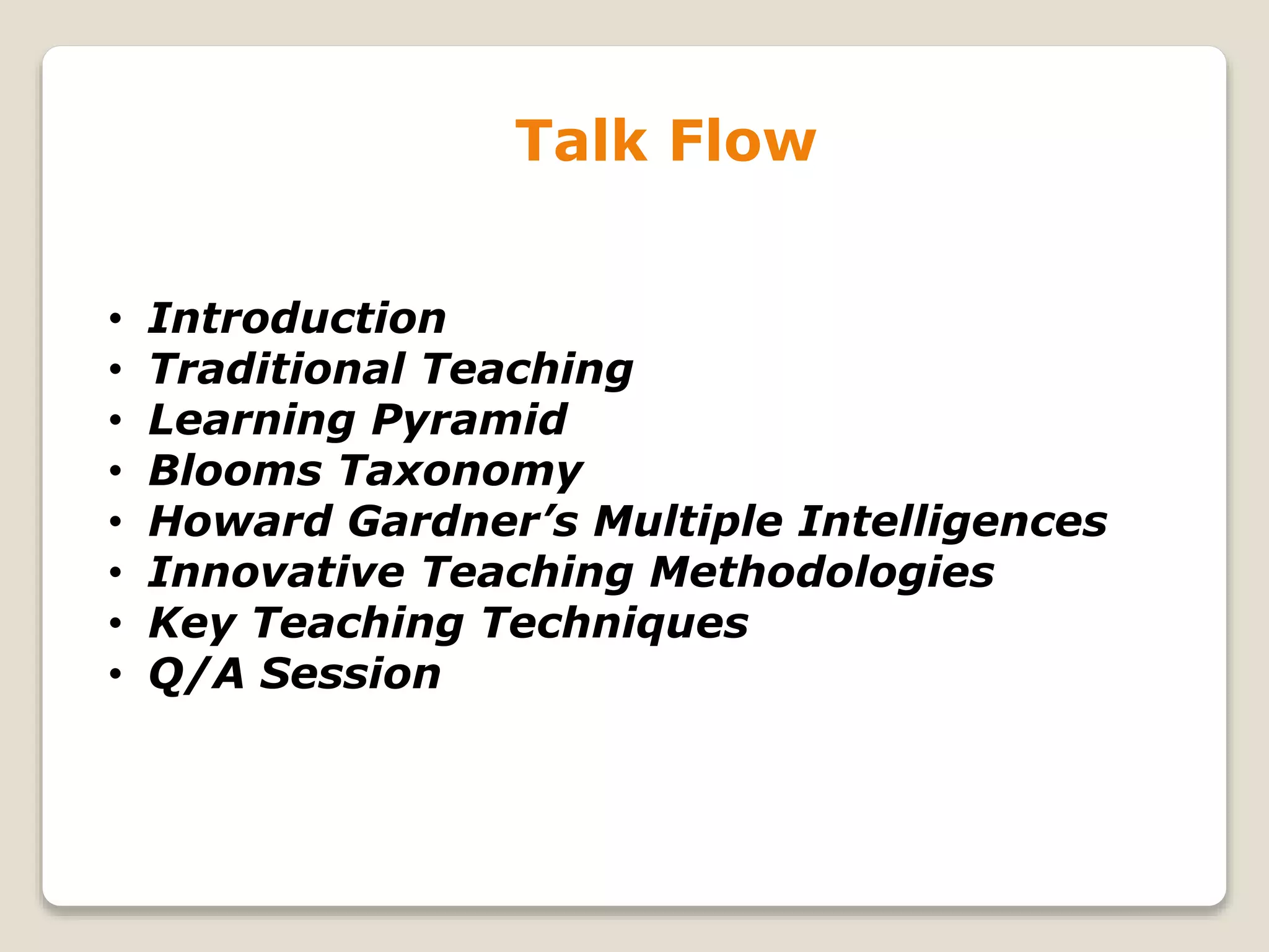 Innovative Teaching Methodologies | PPTX