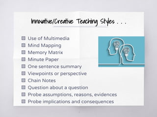 Creative Teaching Methodologies | PPT