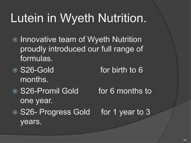 why Wyeth Nutrition has edge on other brands? | PPT