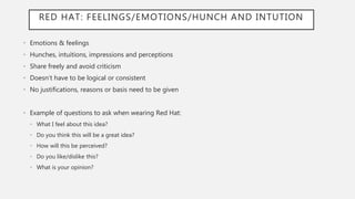 Innovative technique (6 thinking hats) | PPTX