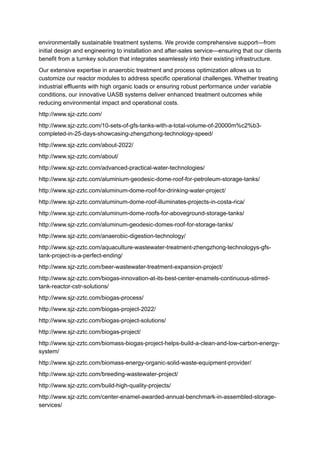 Innovative UASB Reactor Modules with Optimized Flow Dynamics for ...