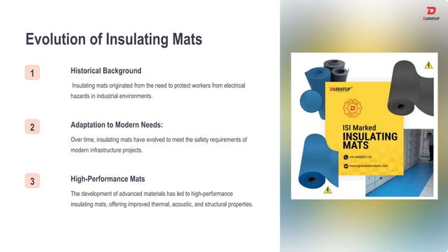 Innovative Uses of Insulating Mats in Modern Infrastructure Projects | PPT