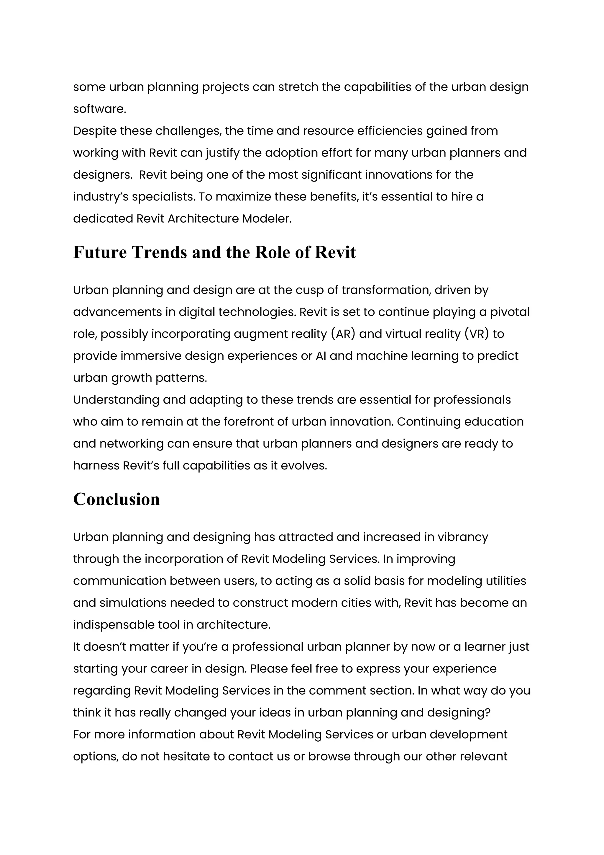 Innovative Uses of Revit in Urban Planning and Design | PDF