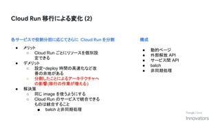 Innovator Live Japan 3_23 【現場の本音】App Engine から Cloud Run に移行してみた.pdf
