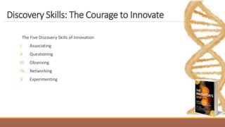 The Innovator's DNA - NYU Integrated Marketing Presentation | PPTX