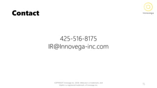 Innovega crowdfund 2019 executive summary FINAL | PPT