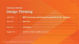 Innovenger - MEP Performance Monitoring Through EVA & FTA_Supra GTR.pptx