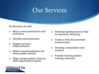 Innoveta process mapping | PPT