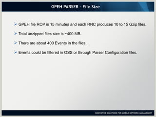 GPEH, PCHR, CHR, MR, SIG, CTUM, CELL TRACE, UETR Parsers - Innovile | PDF